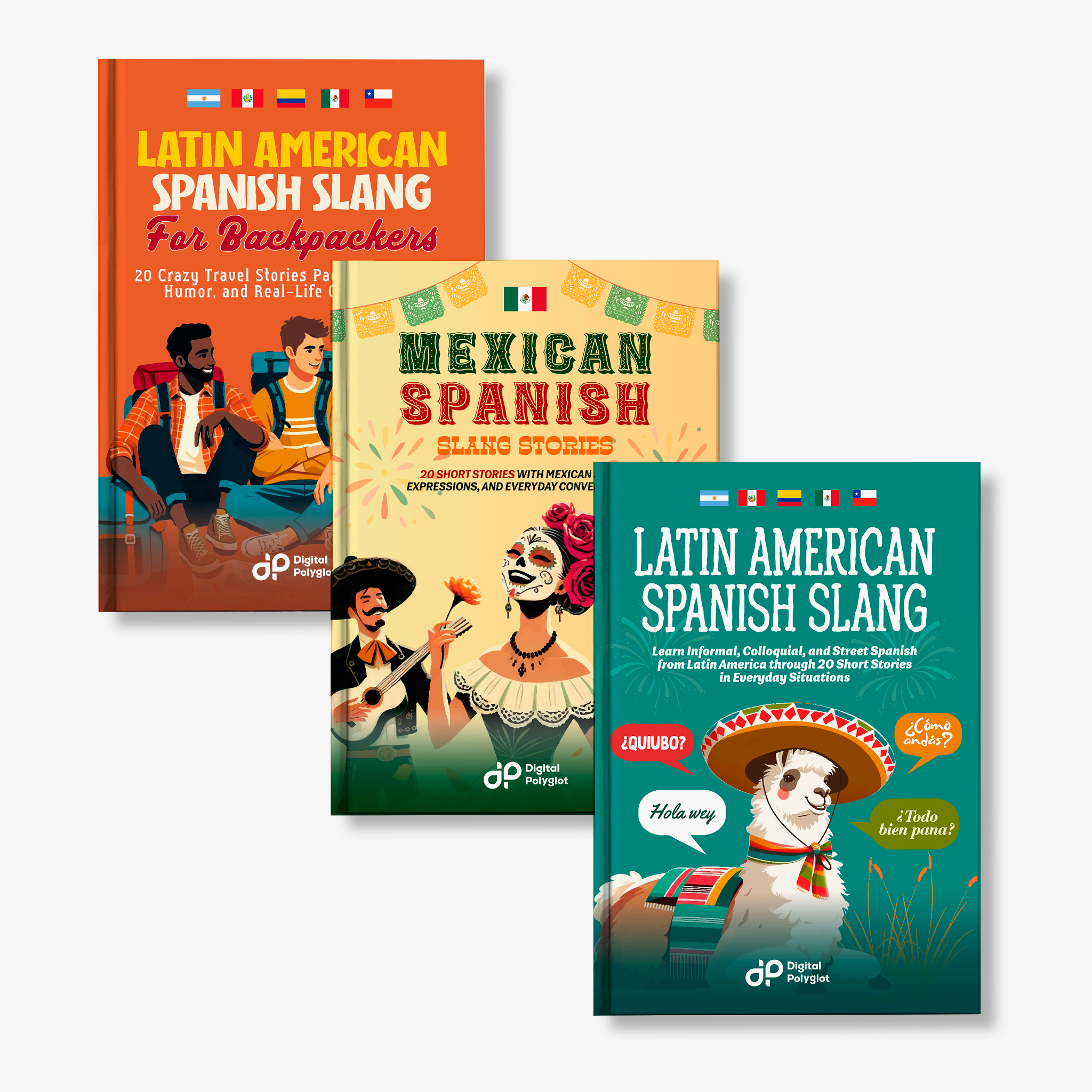 Latin American Spanish Slang Bundle: 3 Books, +20 Stories & Idioms ...